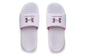 Under Armour Ansa Slides - White/pink