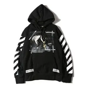 Off-White Caravaggio Printed Hooded Sweatshirt - Black