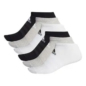 Adidas Logo Embroidery Sock Combination Pack - Black/white/grey