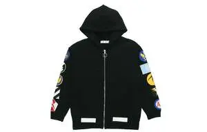 Off-White Graphic Zip-up Hoodie