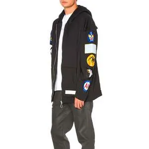 Off-White Graphic Zip-up Hoodie