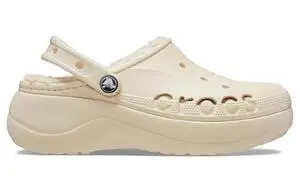 CROCS Baya Platform Lined Clog - Beige