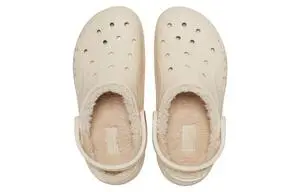 CROCS Baya Platform Lined Clog - Beige