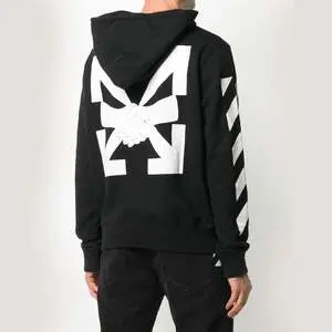 Off-White Diagonal Stripes Logo Hoodie