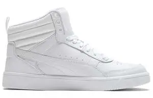 PUMA Rebound Street V2 Leather High Top Sneakers - White