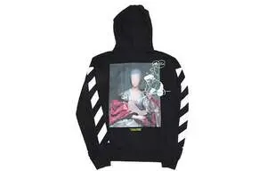 Off-White Printing Hooded Zipper Jacket
