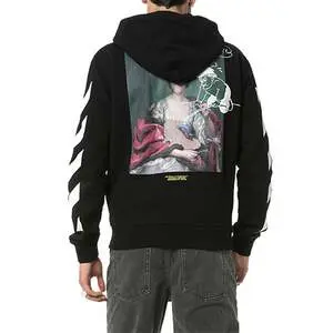 Off-White Printing Hooded Zipper Jacket
