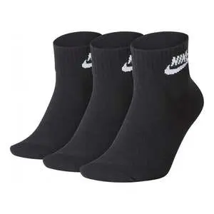 Nike Everyday Essential Ankle Sports Training Socks 3 Pairs - Black