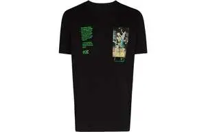 Off-White Skeleton Character Printing Short Sleeve Ordinary Version - Black