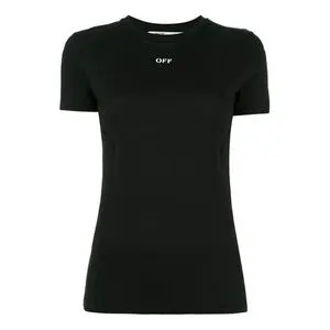 Off-White Floral Print Short Sleeve T-shirt