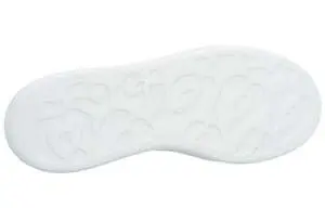 Alexander McQueen Oversized Sneaker With Croc Effect Detail - White/indigo