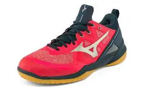 Mizuno Wave Fang Zero Badminton Sneakers - Red/black