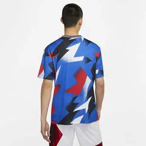 JORDAN Air Paris Saint-germain Mesh Short Sleeve - Blue