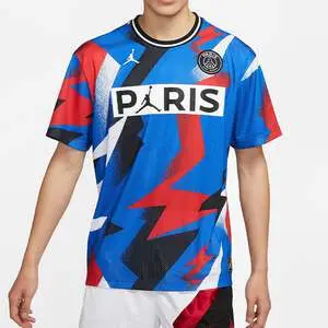 JORDAN Air Paris Saint-germain Mesh Short Sleeve - Blue
