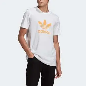 Adidas Originals Classics Trefoil Tee Solar Orange - White