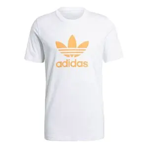 Adidas Originals Classics Trefoil Tee Solar Orange - White