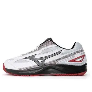 Mizuno Sky Blaster 3 Wide Athletic Shoes - White/black/high Risk Red