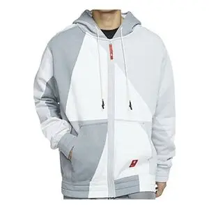 Nike Kyrie Irving Basketball Fleece Lined Hooded Jacket - Grey