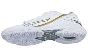 Mizuno Wave Claw 3 Athletic Sneakers - White/gold