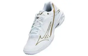 Mizuno Wave Claw 3 Athletic Sneakers - White/gold