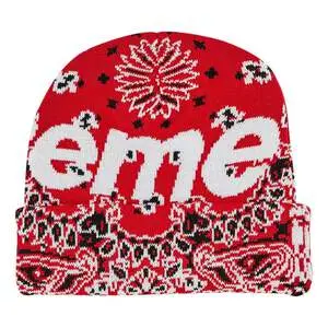 Supreme Bandana Big Logo Beanie