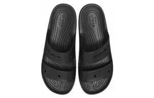 CROCS Baya Platform Slide Sandals - Black