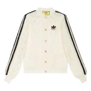 Gucci X Adidas Mohair Knit Cardigan - White