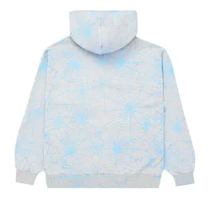 SP5DER Aop Web Hoodie - Grey/blue