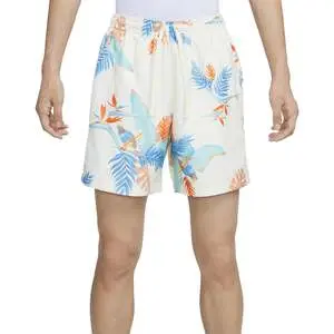Nike Floral Print Drawstring Shorts