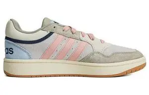 Adidas Hoops 3.0 Low Top Sneakers - Cream White/pink/brown