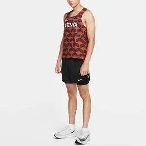 Nike Dri-fit Adv Team Kenya Aeroswift Running Singlet - Red/multi-color