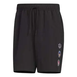 Adidas Originals X Monkey Kingdom Woven Shorts - Black