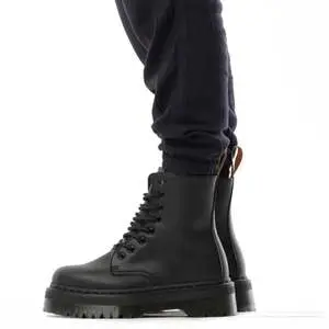 Dr. Martens Vegan Jadon Ii Mono Felix Rub Off Boots - Black