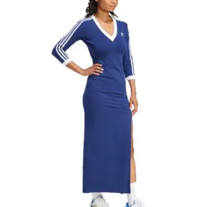 Adidas Originals Adicolor Maxi Stripe Dress - Blue