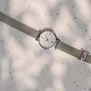 Casio Sheen Analog Watch With Sapphire Crystal And Mesh Band