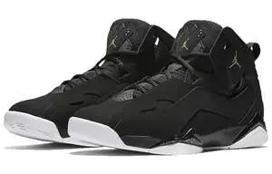 JORDAN Air True Flight Mid-top Sneakers - Black