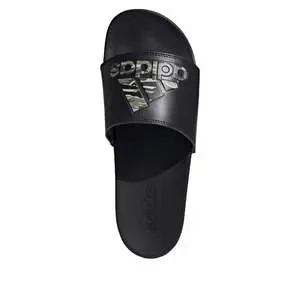 Adidas Adilette Comfort Slides - Core Black/silver Pebble/core Black