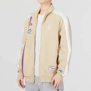 PUMA Team Badge Zipper Jacket - Beige