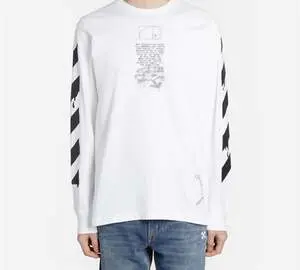 Off-White Long Sleeve Dripping Arrows Graphic T-shirt