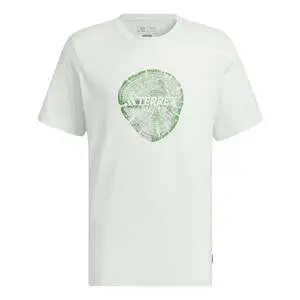 Adidas Big Logo Polygiene 180 Gsm T-shirt Asia Sizing 'white Green - White/green