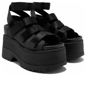 UGG Goldenrise Platform Sandals - Black