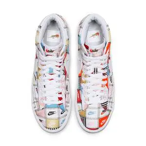 Nike Blazer Mid 'patchwork' Sneakers - White