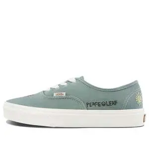 VANS Authentic Low Top Casual Shoes With Embroidered Detailing - Green