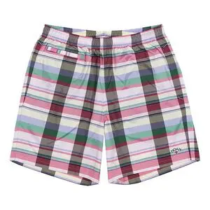 Adidas Originals X Noah Plaid Water Repellent Shorts - Red