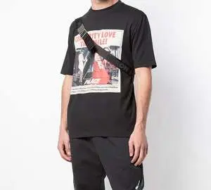 PALACE Love Triangle Printing Short Sleeve - Black