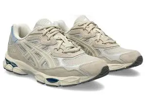 Asics Gel-nyc "beige Blue" Athletic Sneakers - Beige/blue