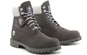 Timberland Premium 6 Inch Lace Up Boots - Grey/white