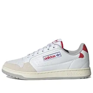 Adidas Ny 90 Low Top Lace-up Sneakers - Cloud White/cloud White/vivid Red