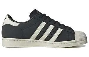 Adidas Superstar 82 'black Snakeskin' Sneakers - Core White/core Black