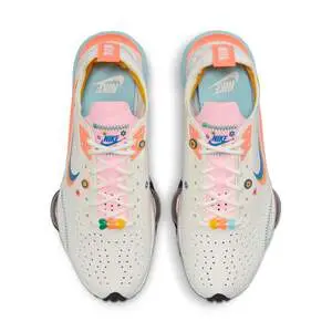 Nike Zoom-type "flowers, Rainbows And Beads" Low Top Sneakers - White